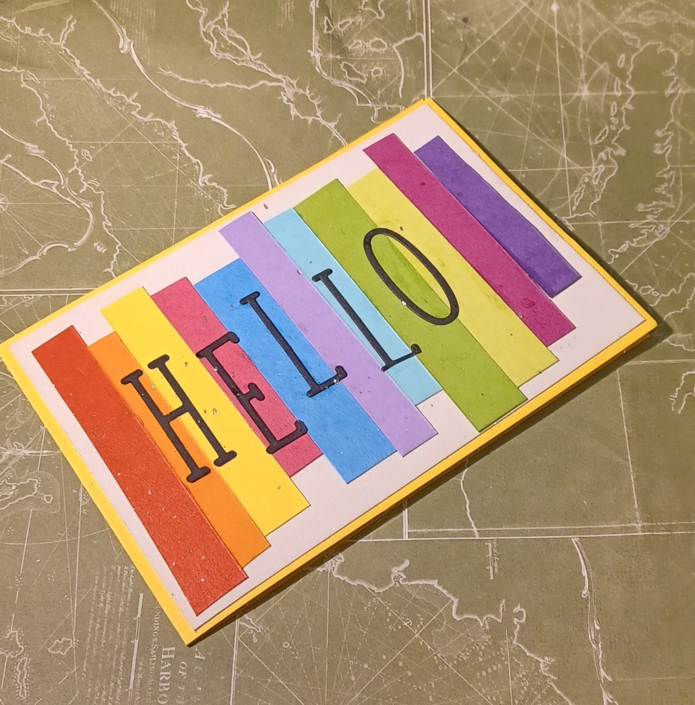 making a quick and easy card without using images just words