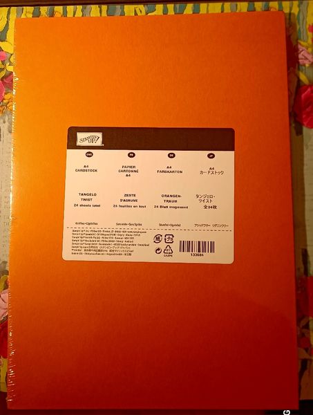 Tangelo Twist A4 Card Stock - Dorries Designs